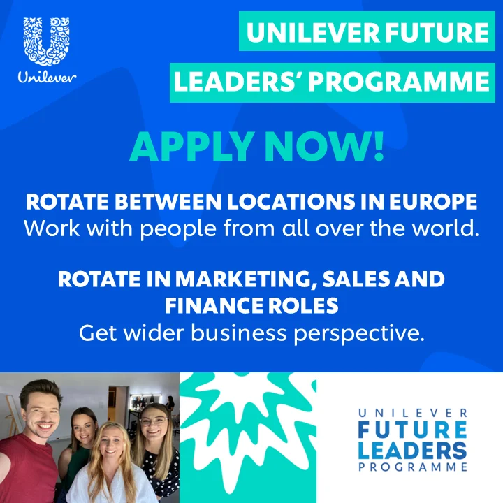 Το Unilever Future Leaders Programme επιστρέφει για να προσφέρει ...